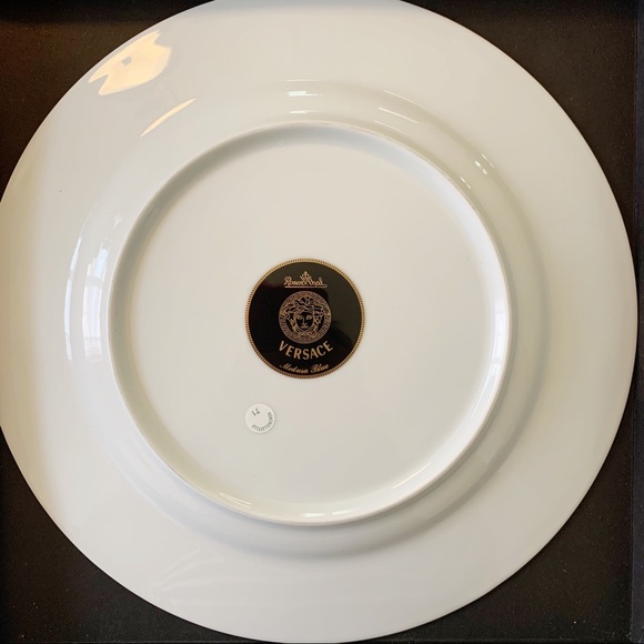 Versace | Kitchen | Versace By Rosenthal Medusa Blue Dinner Plate ...